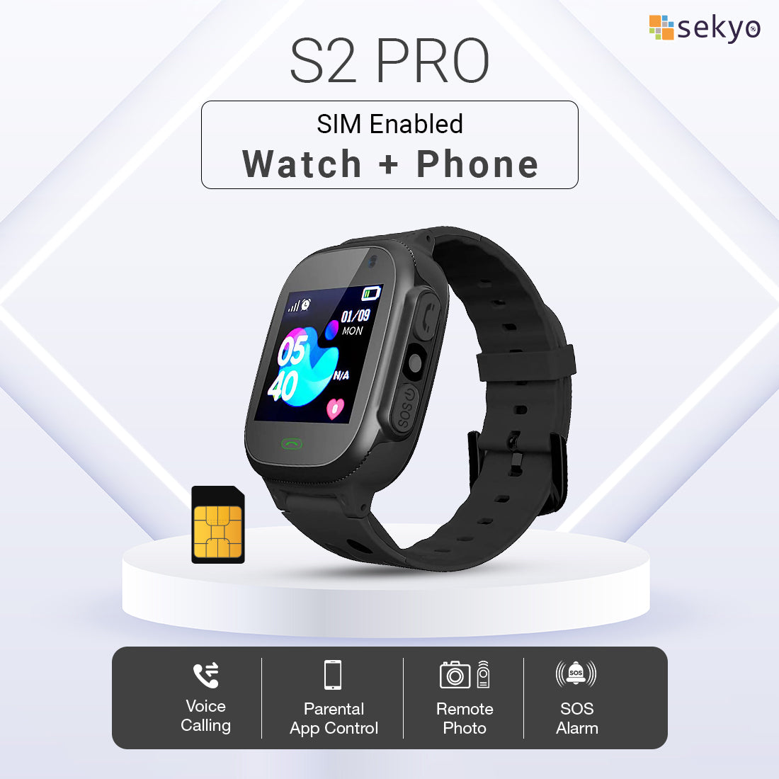 Buy S2 Pro Kids Smart Watch for Girls and Boys | Sekyo