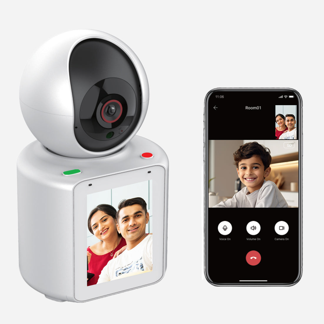 Sekyo WiFi Video Calling CCTV Camera with Screen | Live Monitoring